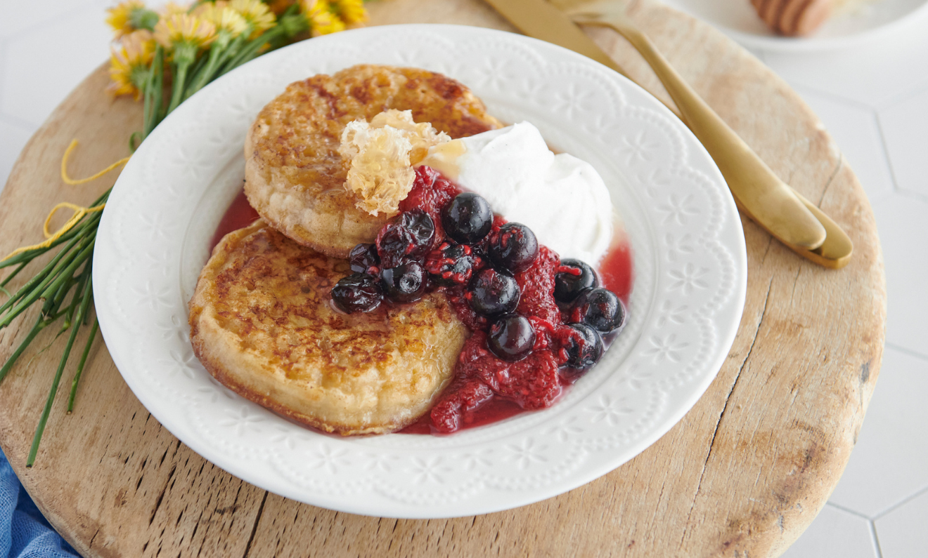 Brown Butter Crumpet French Toast | Capilano Honey