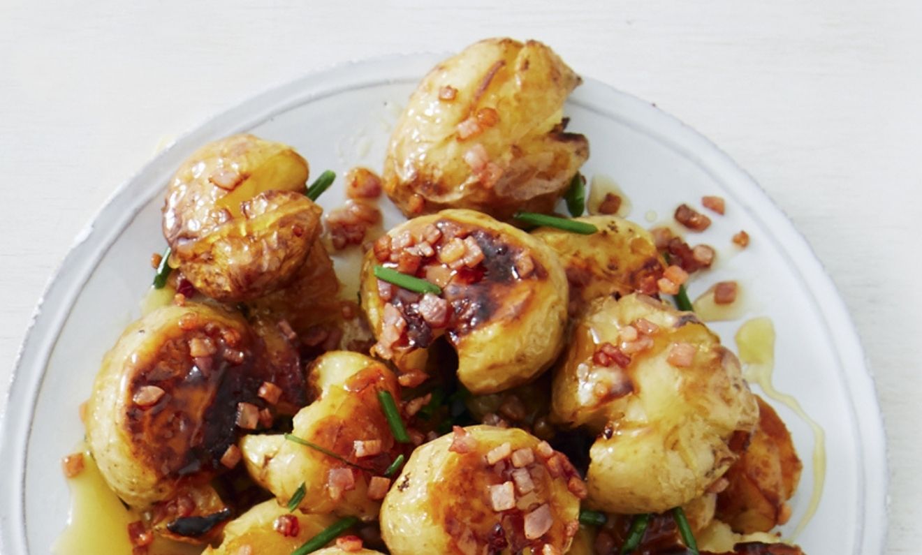 Smashed Crispy Honey Roast Potatoes | Capilano Honey