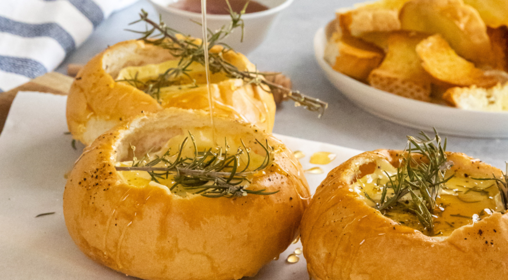 Mini Baked Brie Cob Loaf | Capilano Honey