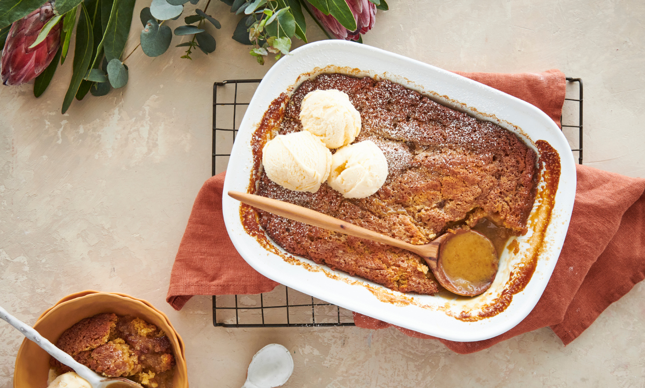 Self-Saucing Butterscotch Honey Pudding | Capilano Honey